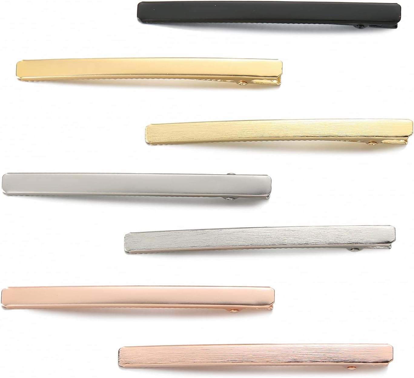 Amazon.com : Pack of 18 Matte Metal Alligator Barrettes - 3.15" Long ...