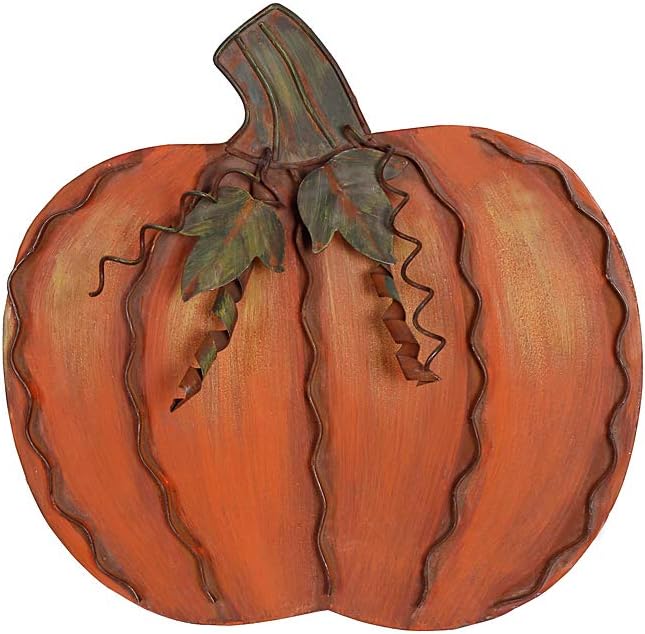 Amazon.com: Pumpkin Decoration for Home, Free Standing Metal Flat ...