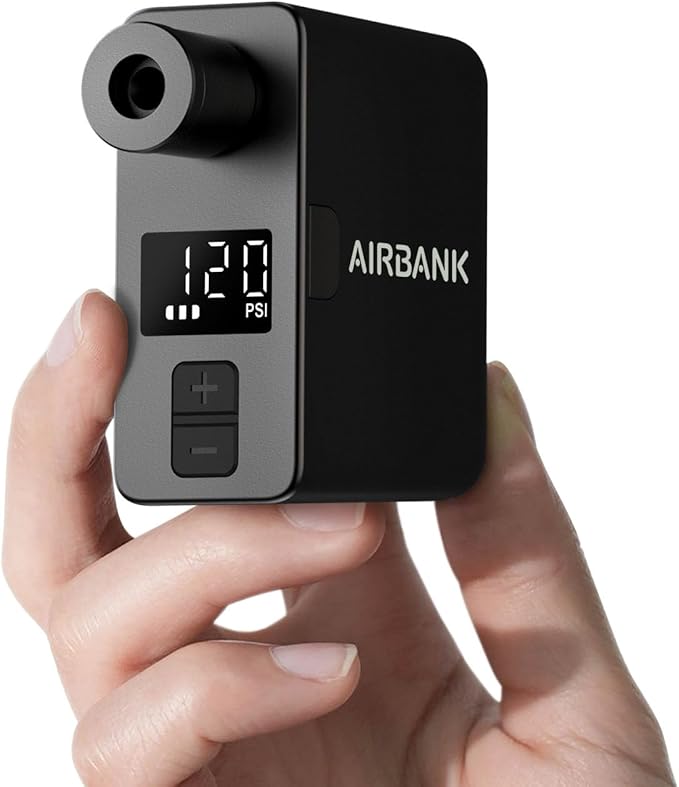 Amazon | AIRBANK 小型自転車 空気入れ Pocket PRO 120PSI Type-C充電式 自転車用空気入れ カバー付き 124g軽量 ミニフロアポンプ 携帯ポンプ ロード ...