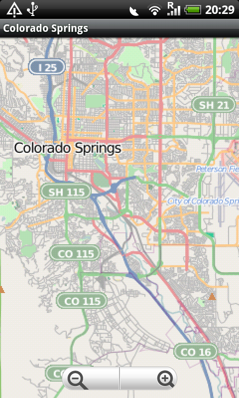 Colorado Springs Street Map - App on Amazon Appstore