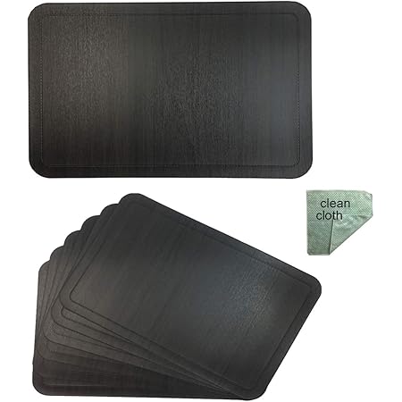 Amazon.com: Red-A Dining Table Placemats Set of 6 Heat-Resistant ...