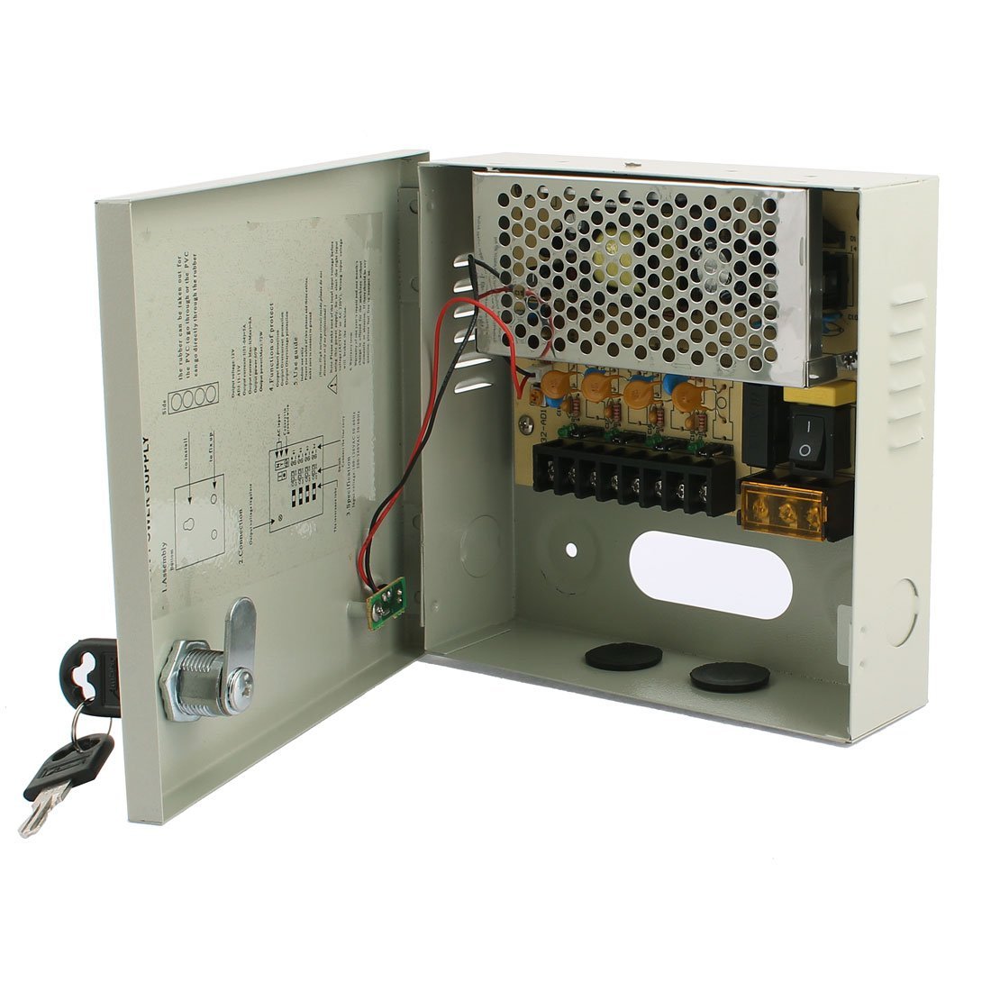 ELECTROPRIME AC 100-240V to DC 12V 5A 4 CH Switching Power Supply ...