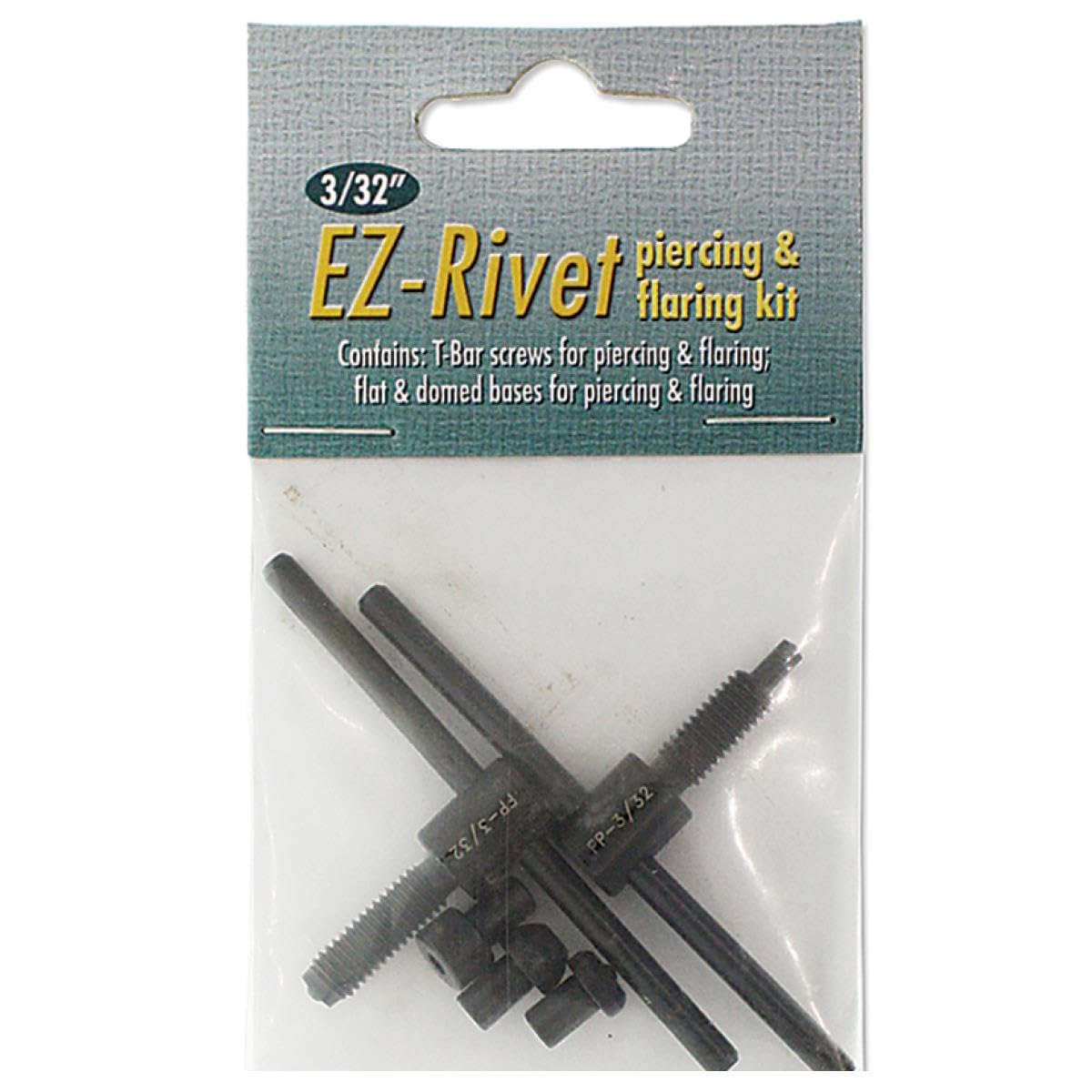 The Beadsmith EZ Rivet Piercing & Flaring Kit - Includes 3/32" T-bar ...