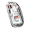 Portronics Toad 8 Transparent Wireless Bluetooth Mouse