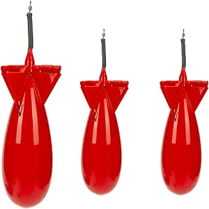 rflaueo 3Pcs Fishing Bomb Bait Bait Rocket Carp Fishing Spod for ...