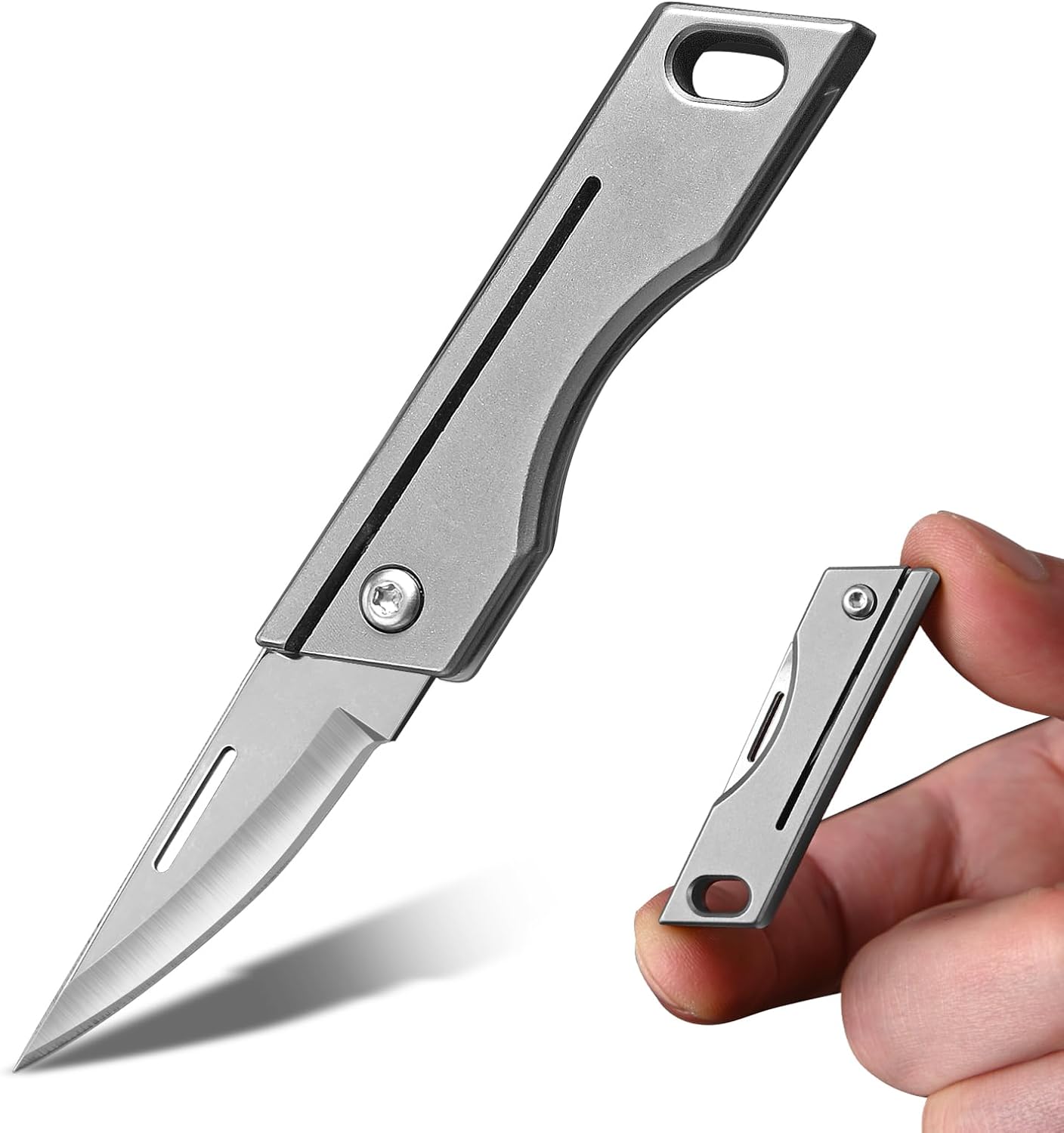 Amazon.com: ITOKEY Small Pocket Knife, EDC Folding Knives, Titanium ...