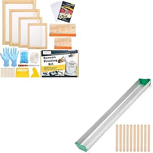 Amazon.com: Caydo 31 Pieces Screen Printing Kit with 16 Inch Aluminum ...