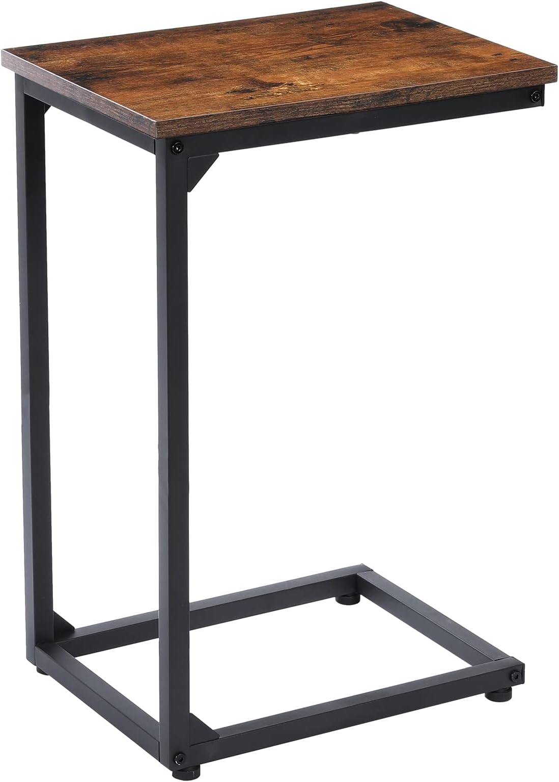 Amazon.com: C Shaped Sofa Side Table Slim End Table Snack Table with ...