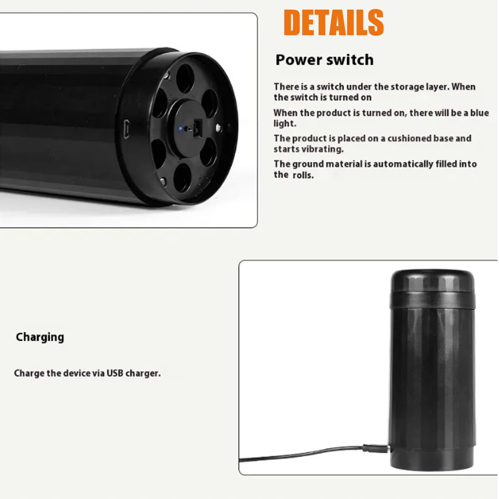 Mini Grinder Roller Electric Weed Grinder 2 In1 Roller Grinder And Cone ...