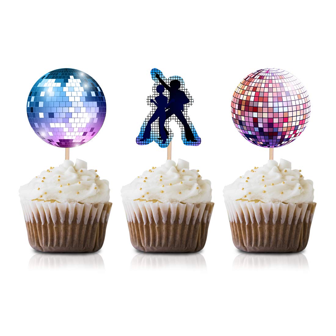 70 S Cupcake Decorations Shag Cake