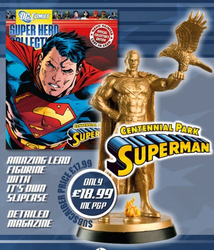 DC COMICS SUPER HERO COLLECTION CENTENNIAL PARK GOLD SUPERMAN SPECIAL ...