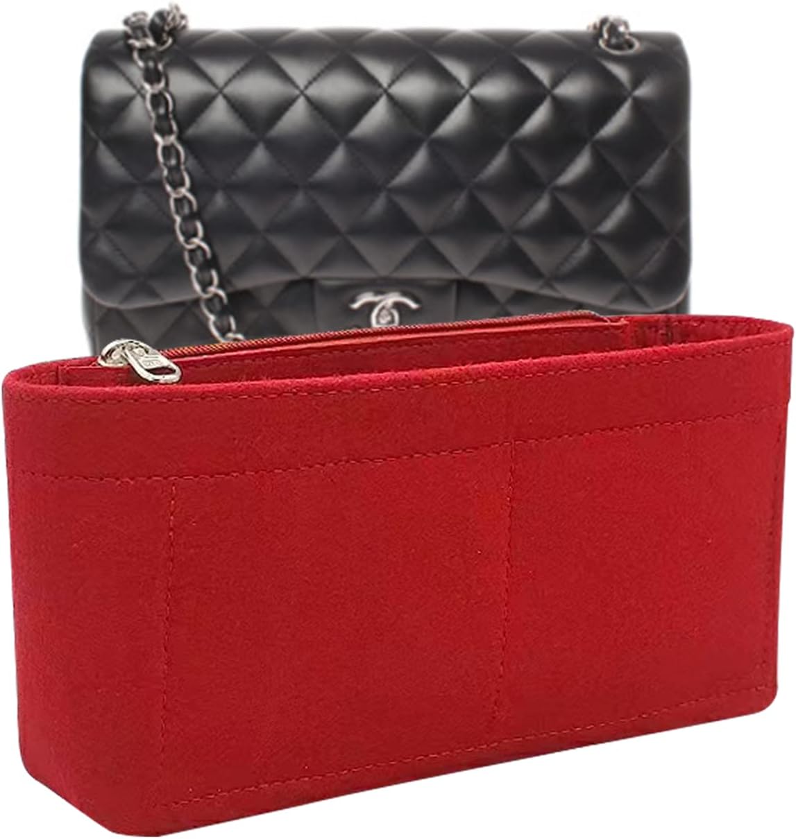 Amazon.com: Lckaey Purse Organizer Insert for Classic Flap mini bag ...