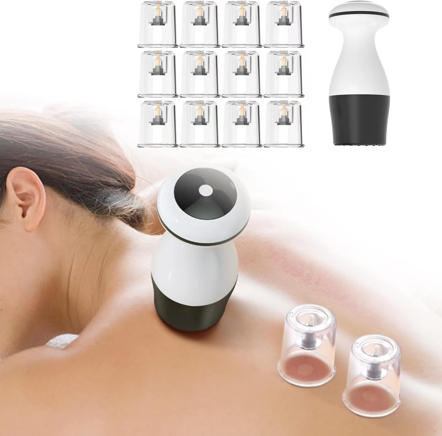 Amazon.com: Intelligent Electric Smart Cupping Therapy Set with 12 Jars ...
