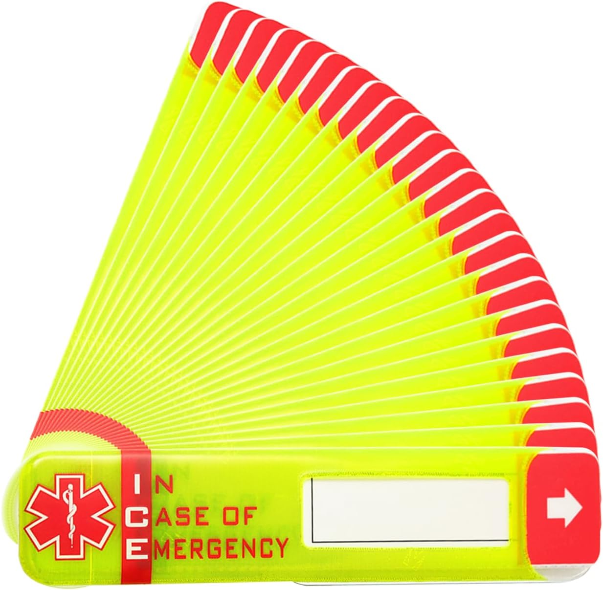 SmartSign 25-Pack 'In Case of Emergency' Worker ID Hard Hat Reflective ...