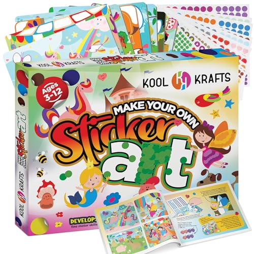 Snapklik.com : KOOL KRAFTS Sticker Art Activity - 8 Large Colorful ...