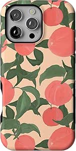 Amazon.com: Casely iPhone 16 Pro Case | Feeling Peachy | Blush Vines | Compatible with MagSafe ...