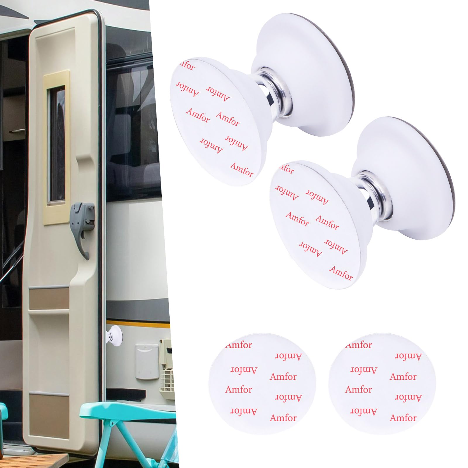 Amazon.com: AmFor 2 Pcs RV Door Holder Magnetic Baggage Door Catch ...