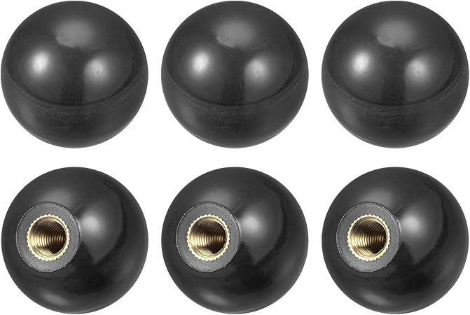 Amazon.com: uxcell 6Pcs Threaded Ball Knobs, M8 Female Thread Thermoset ...