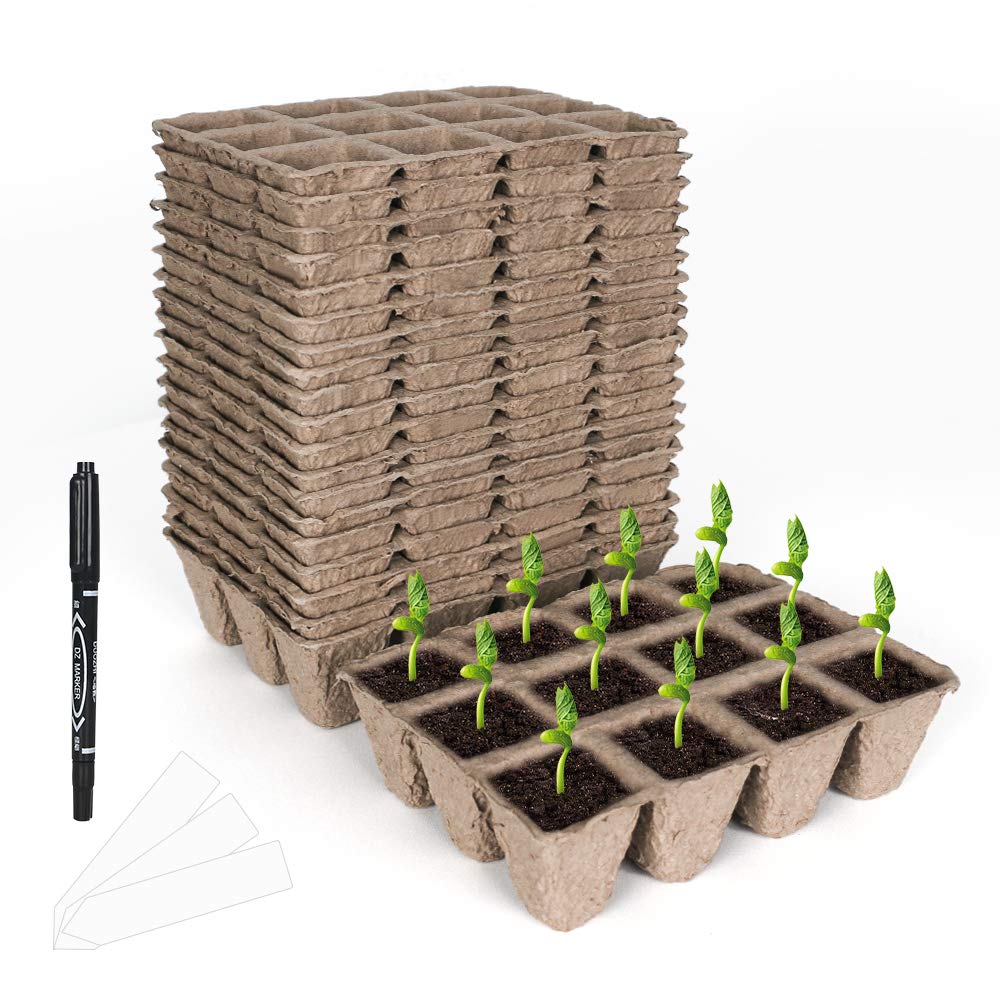 Seed Starter Tray Biodegradable 240 Cells Seed Germination Tray Eco ...