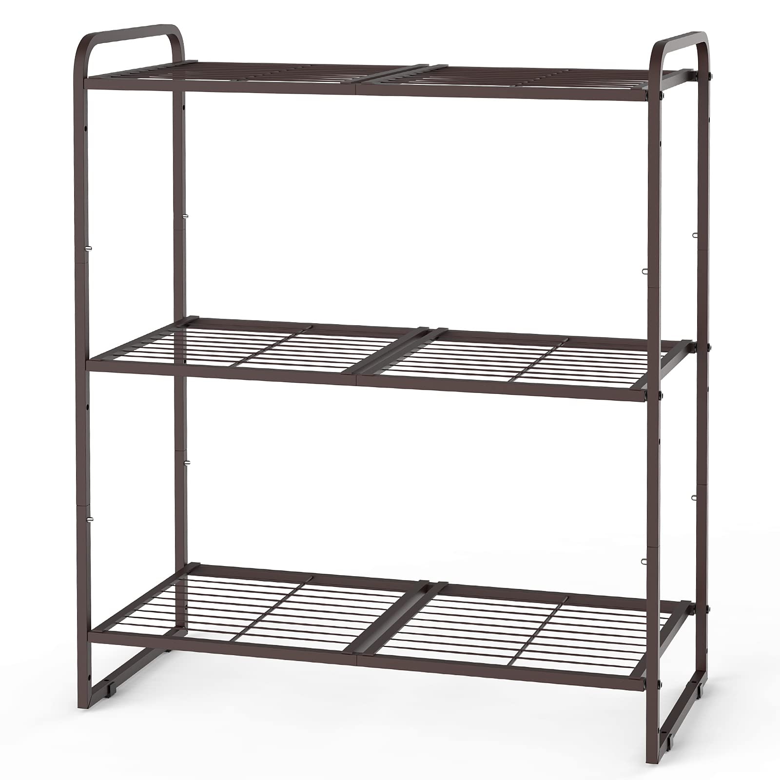 Buy Simple Trending 3-Tier Stackable Wire Shelving Unit Storage Rack ...