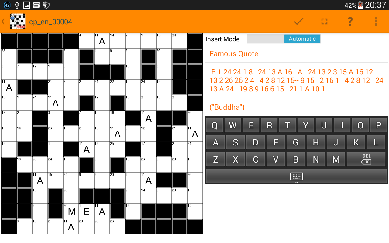 Codeword Puzzles, Cipher Crosswords - App on Amazon Appstore