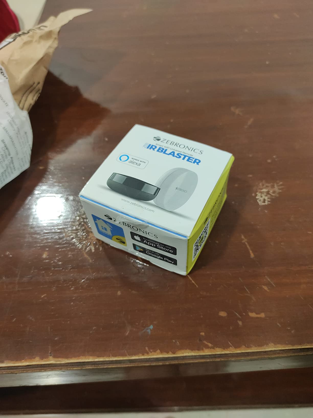 Zebronics Zeb-IR Blaster Smart WiFi Universal Remote with Built in Alexa, for TV/AC/Speaker/DTH ...