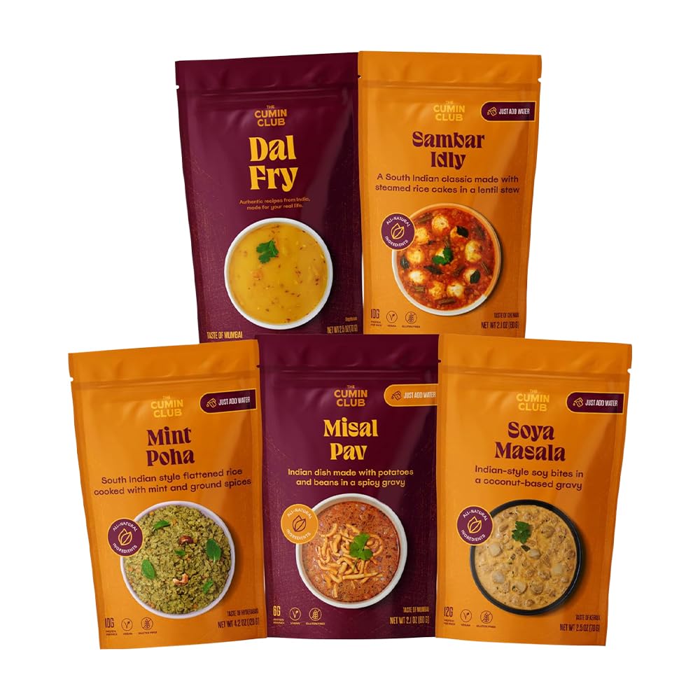 Amazon.com: The Cumin Club Ready to Eat Vegan Indian Entrees - Comfort ...