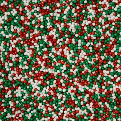Amazon.com: CHRISTMAS MIX Nonpareils - 4 oz shaker jar - Edible ...