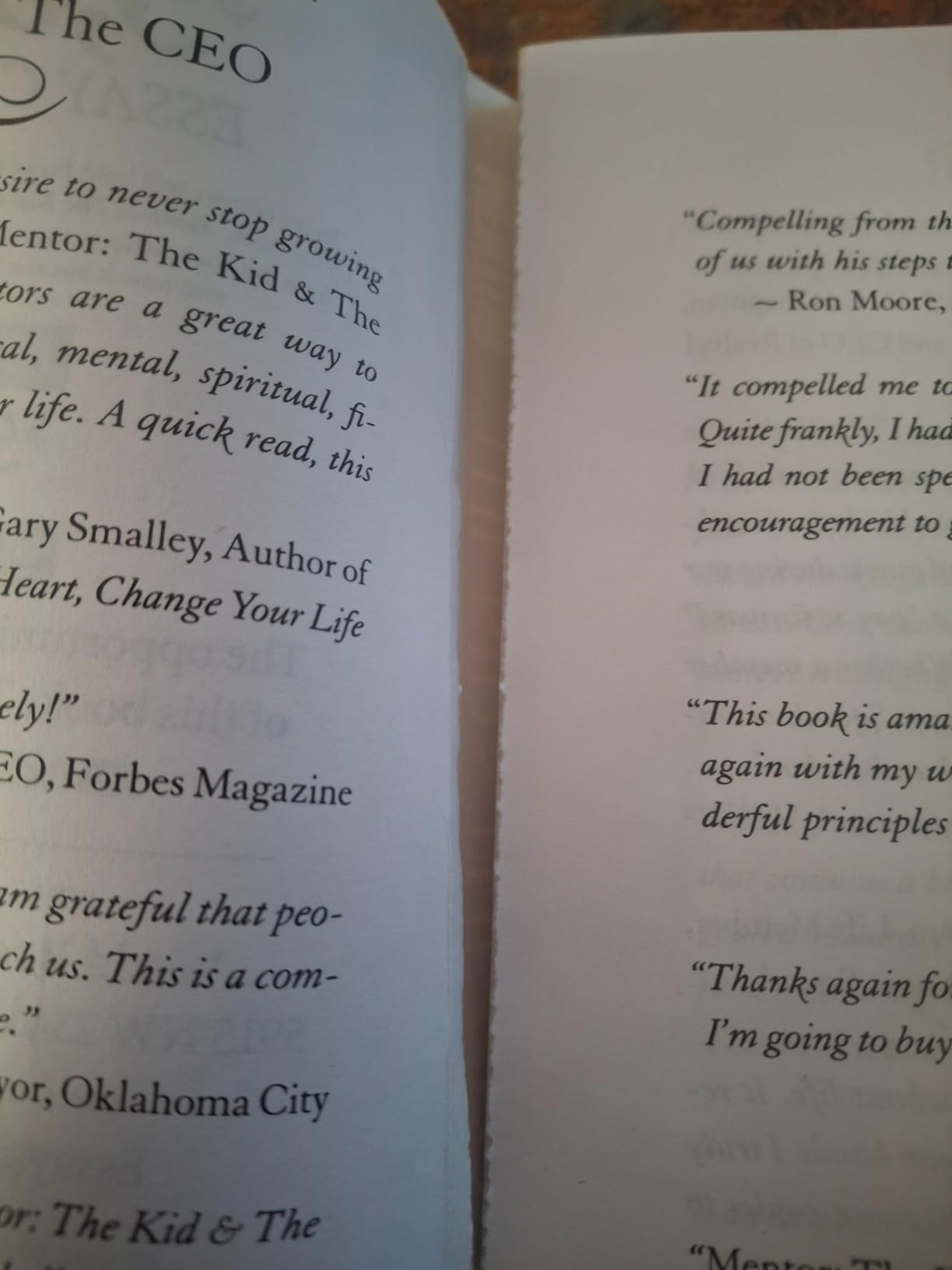 Tom Pace, with Walter Jenkins, Brian Taylo'sMentor:The Kid & The CEO ...