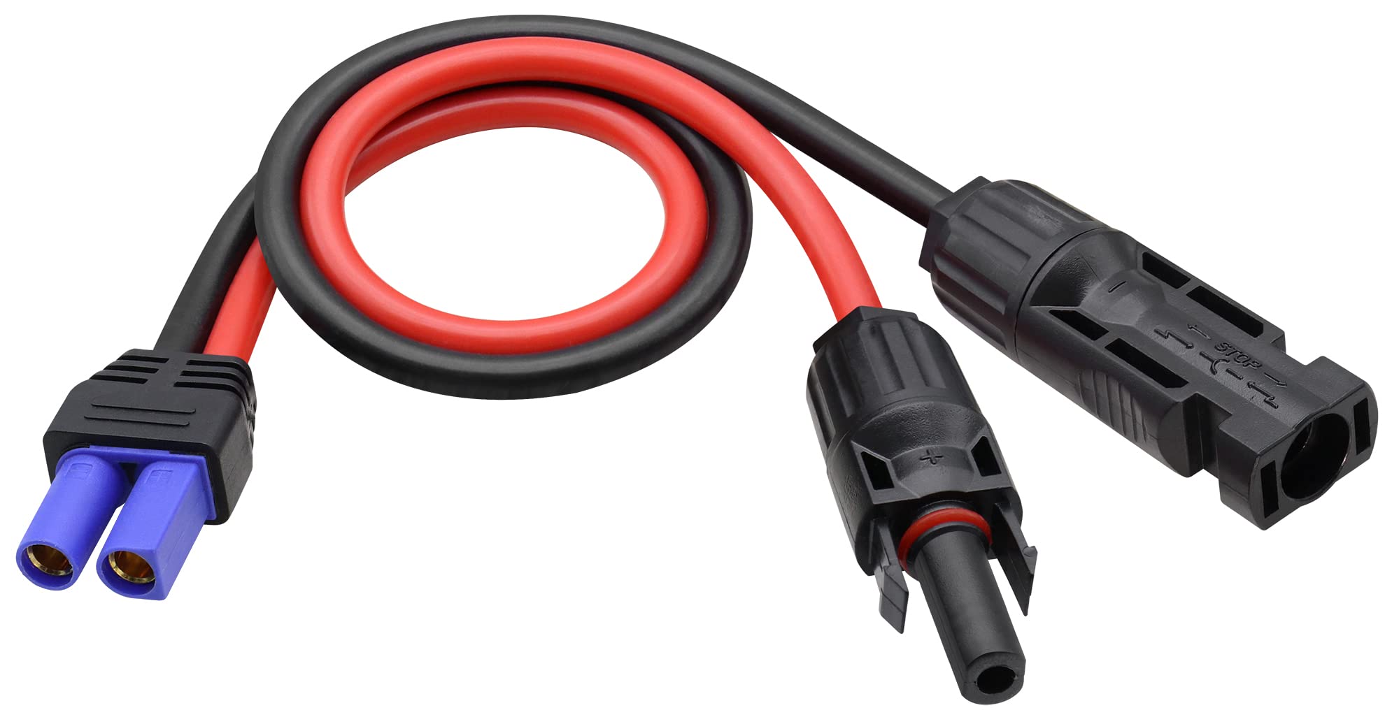 Buy zdyCGTime 10AWG EC5 Female to Solar Male and Female Photovoltaic ...