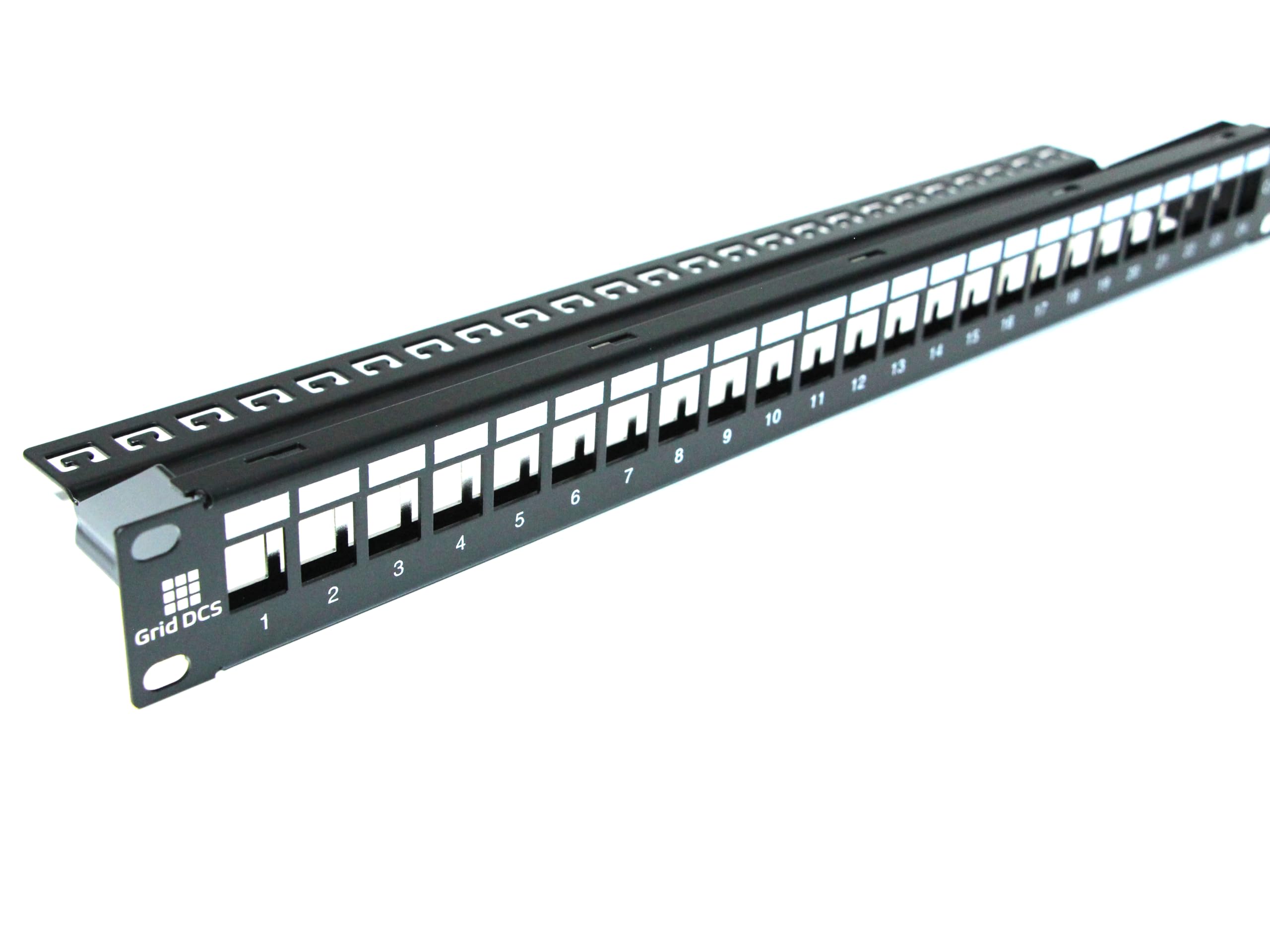 Amazon.com: Grid DCS 24-Port Patch Panel 1U (Blank) - Accepts Keystone ...