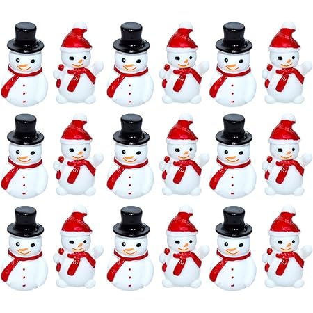 Amazon.com: Christmas Miniature Ornaments Kit, 17PCS Mini Christmas ...