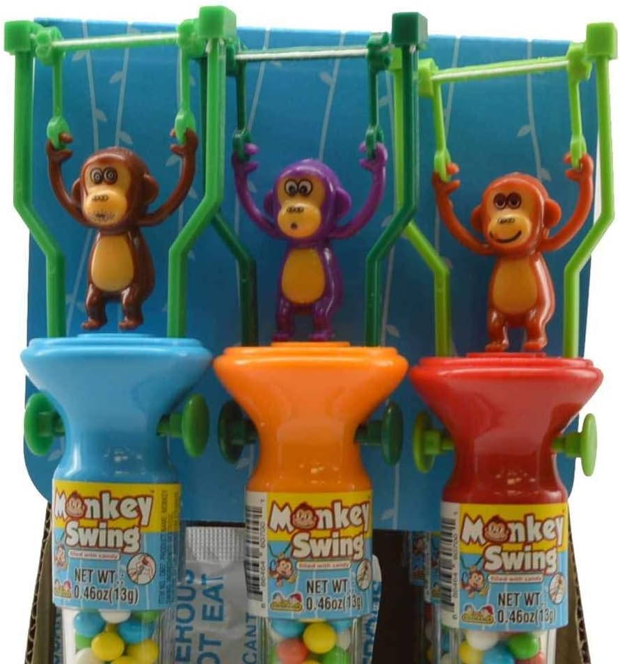 Amazon.com : Kidsmania Punchy Monkey Candy Dispenser (Pack of 12 ...