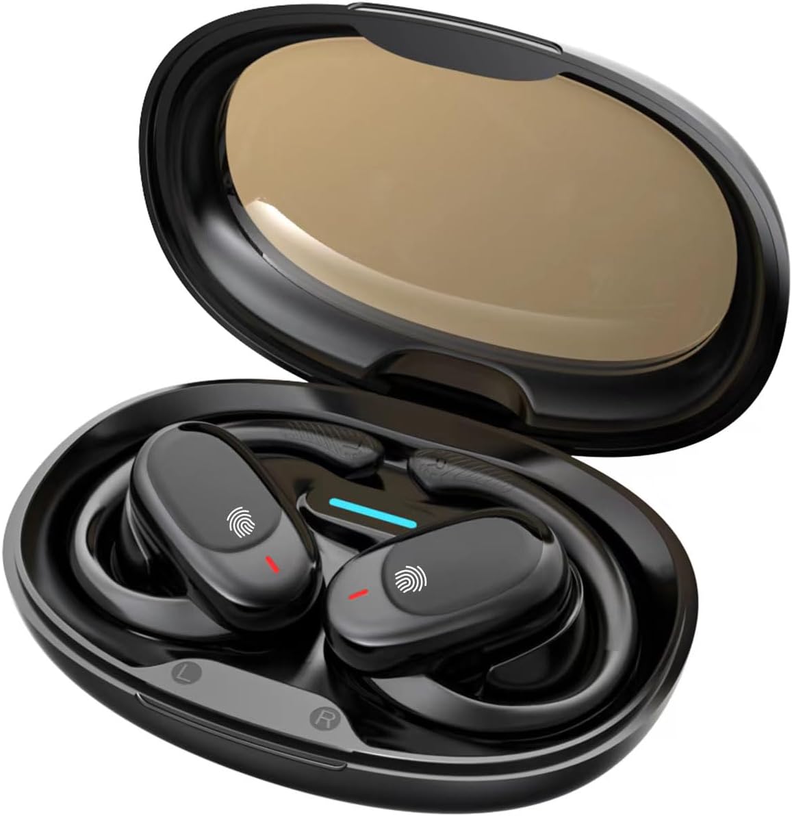 Amazon.com: JQQLKJOE Open Ear Air Conduction Headphones,Wireless Sports ...