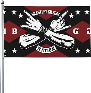 Amazon.com : Brantley Music And Gilbert Flag Outdoor Banner Fadeproof ...