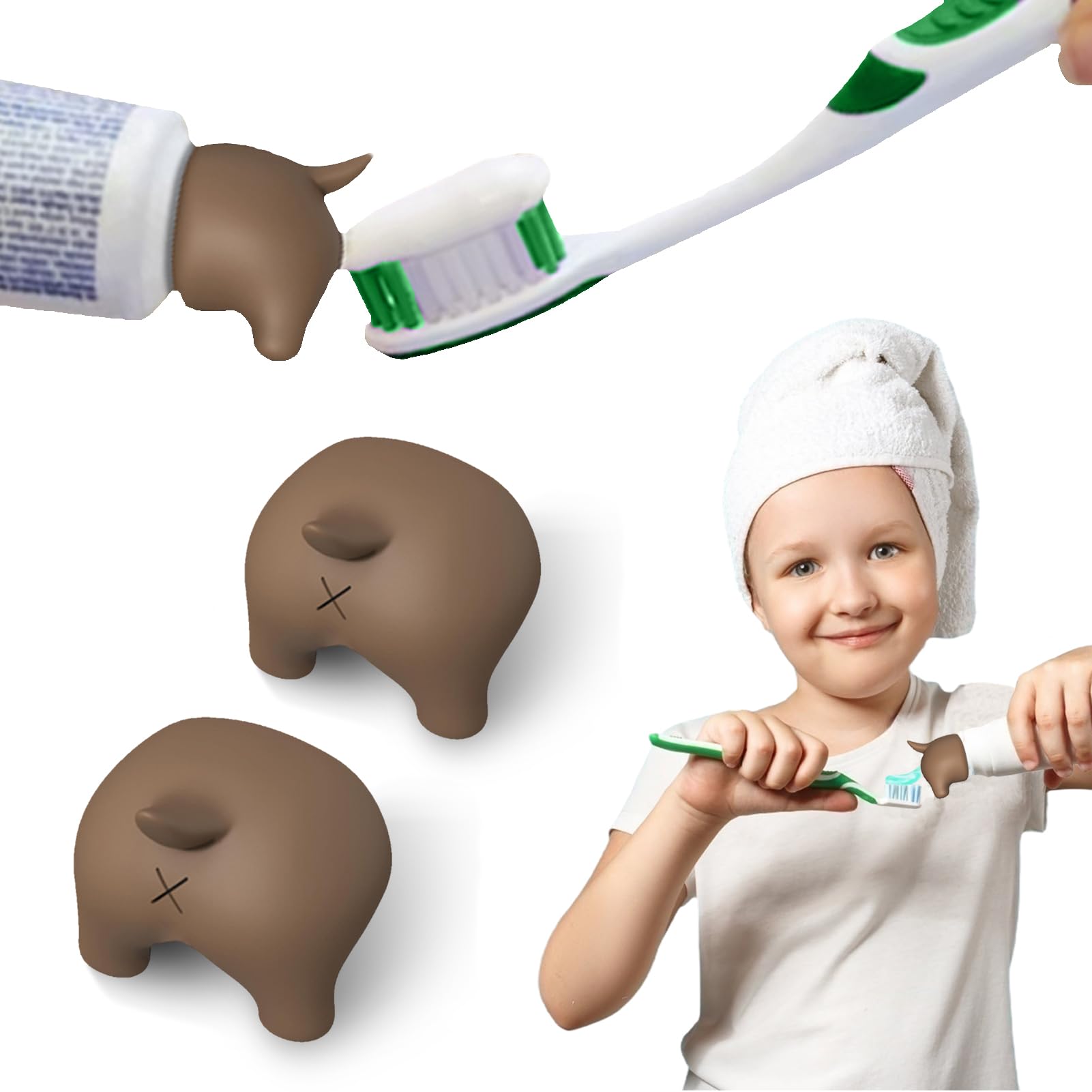 Amazon.com: WXCGX Pooping Dog Butt Toothpaste Topper: Funny Silicone ...