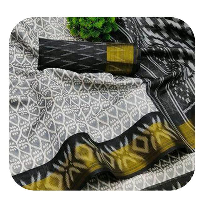 Buy Radhe Fashion Women's Cotton Lilan Traditional Prints Saree with ...