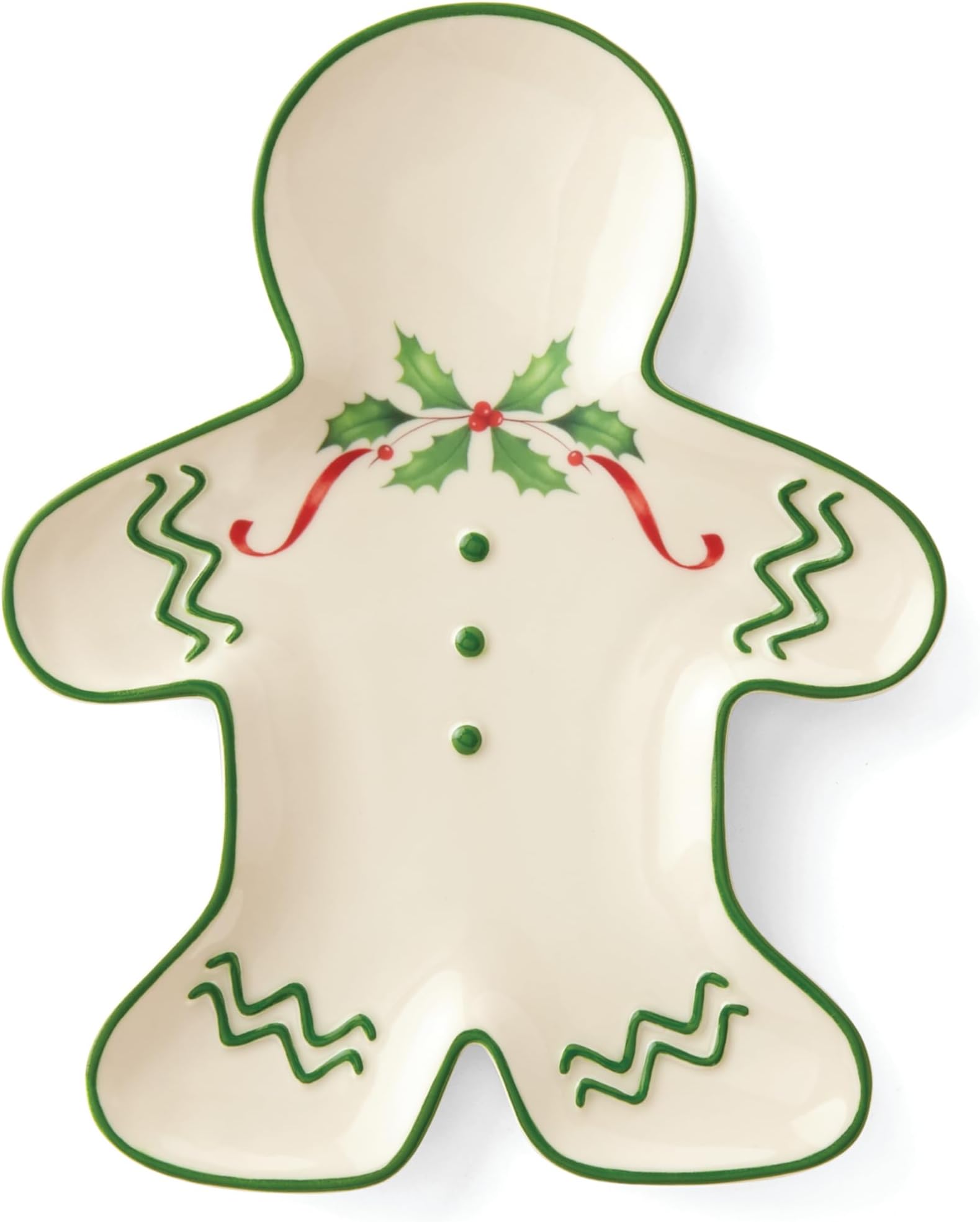 Amazon.com: Mary Square Festive Cute Holiday Embossed Gingerbread Man ...