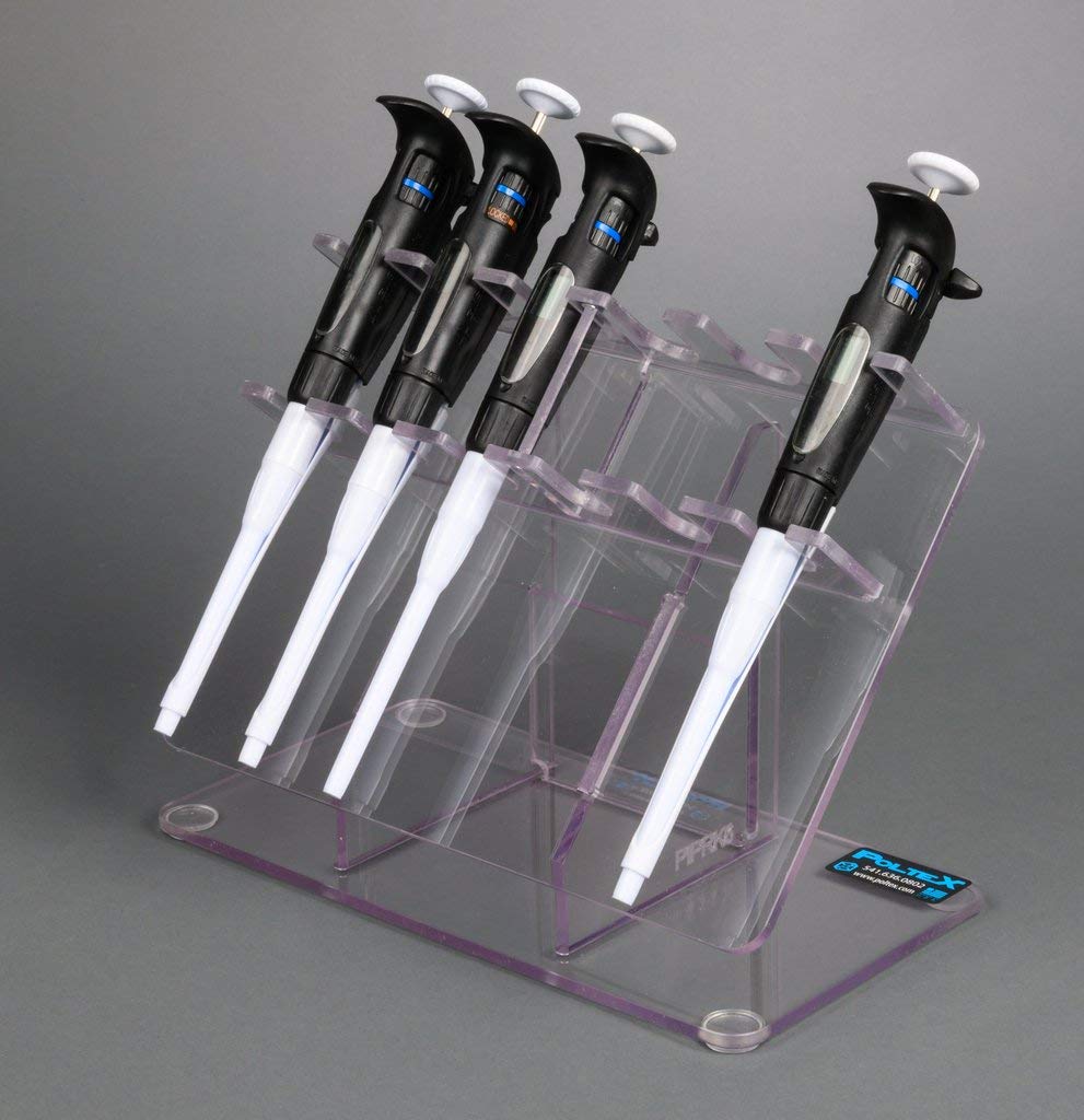 Pipette-Pipettor Rack/Stand 6 Position (Tough Break Resistant PETG ...