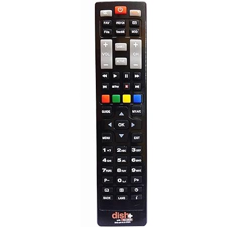 Buy Hybite Remote Compatible with Dish TV Dish Plus Tv Remote (Black ...