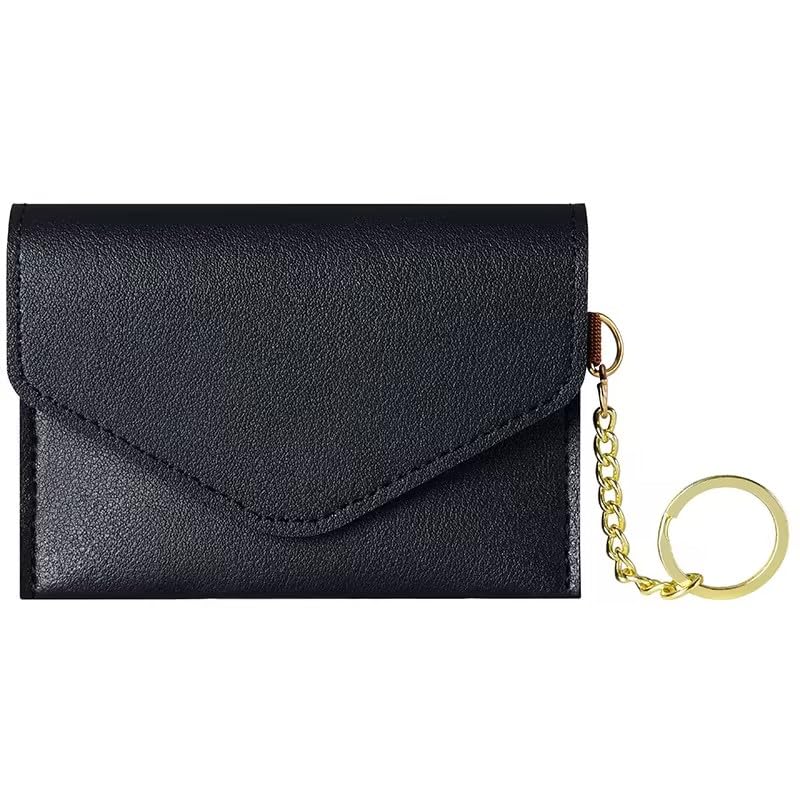 Amazon.com: Black Small Coin Purse, Leather Change Purse Portable ...