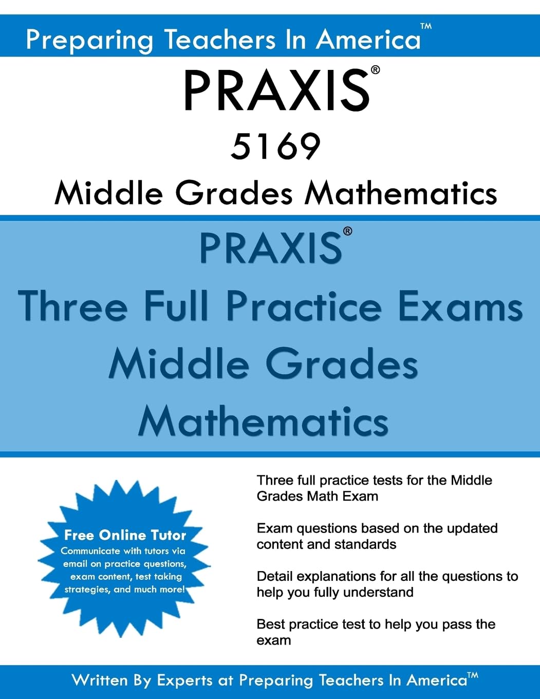 PRAXIS 5169 Middle School Mathematics: PRAXIS 5169 Math Exam: America ...