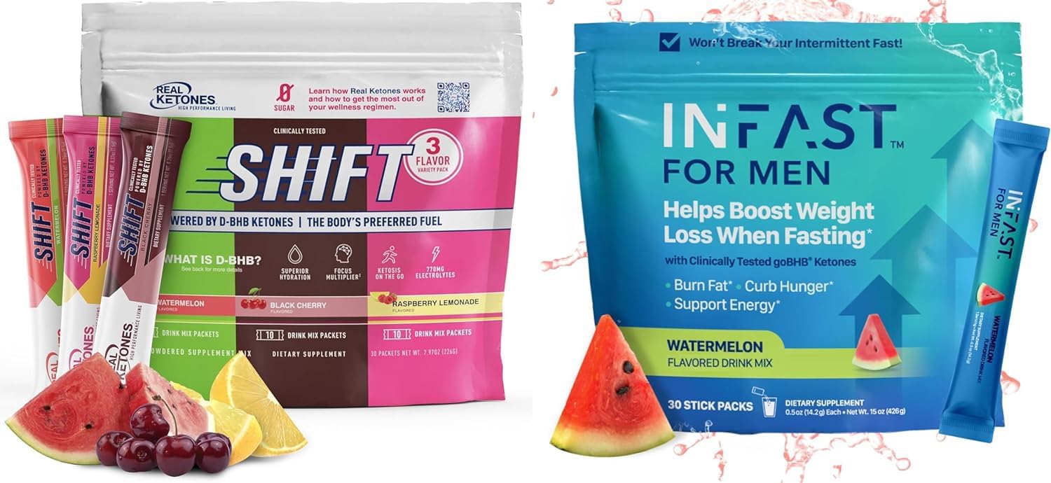 Amazon.com: Real Ketones Intermittent Fasting Drink Mix Bundle for ...