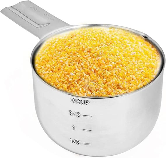 2 Cup Measuring Cup, Stainless Steel Measuring Cups, 480ml Kitchen ...