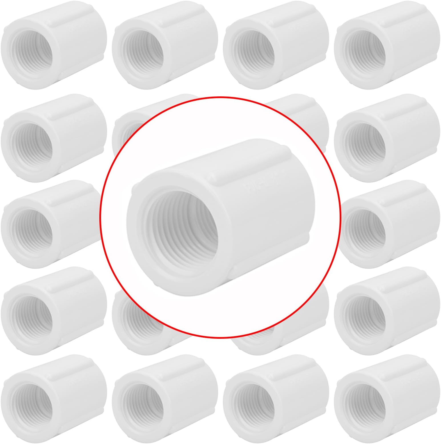 Amazon.com: 10 Pcs 1/2 Inch Double Female Thread Coupling Sprinkler ...