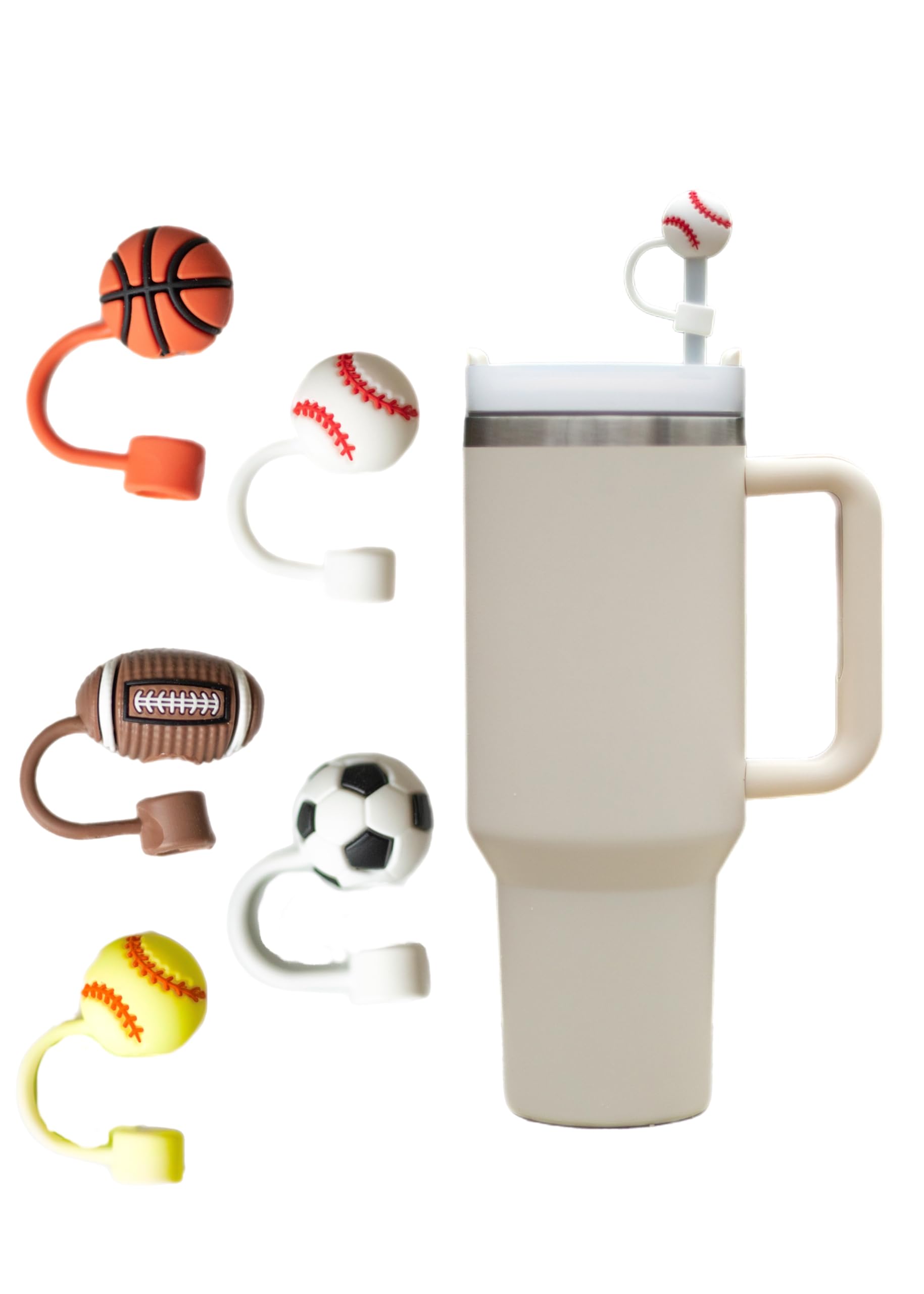 Amazon.com: Generic 5 PCS Silicone Straw Covers for Stanley Cup, Dust ...