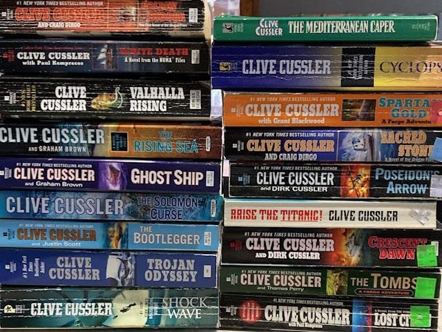 Clive Cussler 18 Book Set-Ghost Ship-White Death-Shock Wave-The ...
