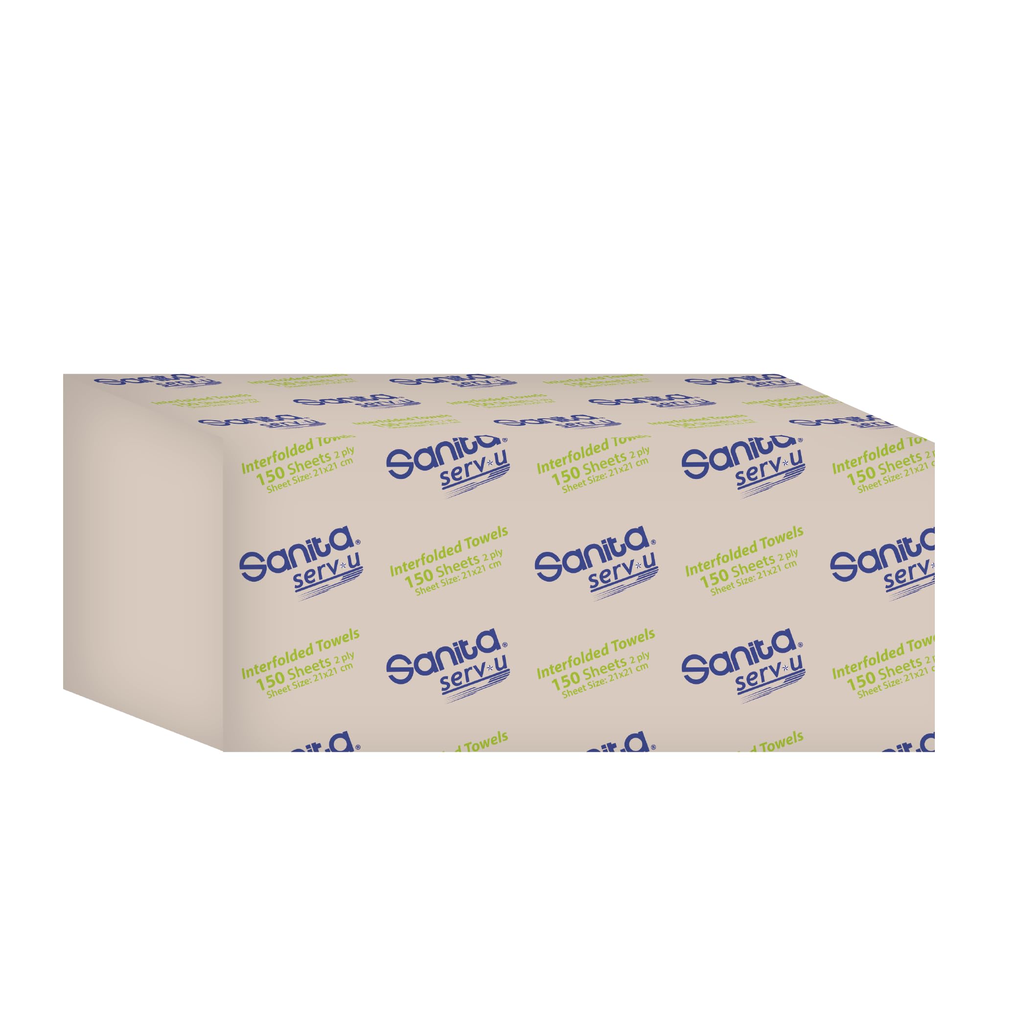 Sanita Serv u 150 Sheets Brown Interfold Natural towel tissue: Buy Online at Best Price in Egypt ...
