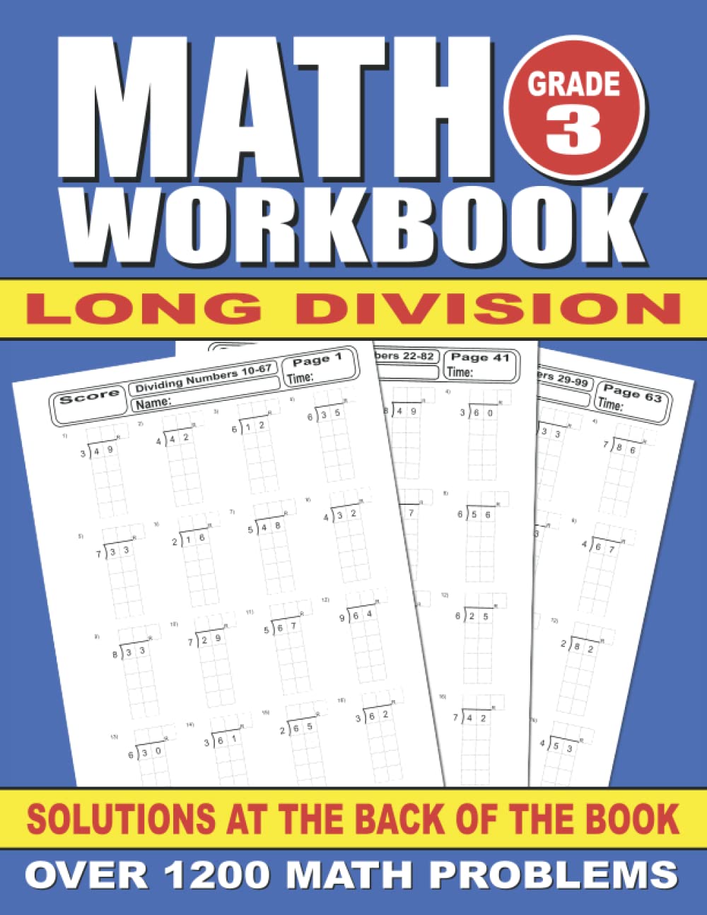 Long Division Workbook Grade 3: Math Basics Grade 3: Crow, Paper ...