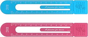 Amazon.com: HARFINGTON Straight Ruler 12cm Metric Bookmark Clip Ruler ...